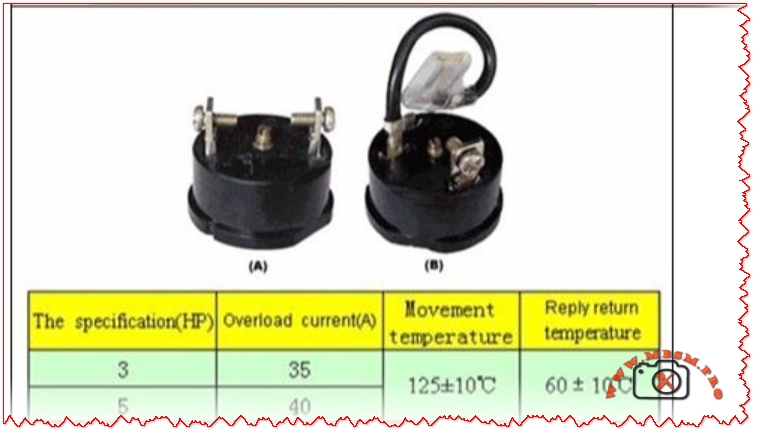 Compressor database chart Relay Olp - Mbsmpro